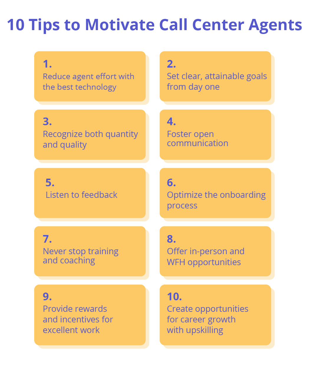 Top 10 Tips to Boost Call Center Agent Motivation